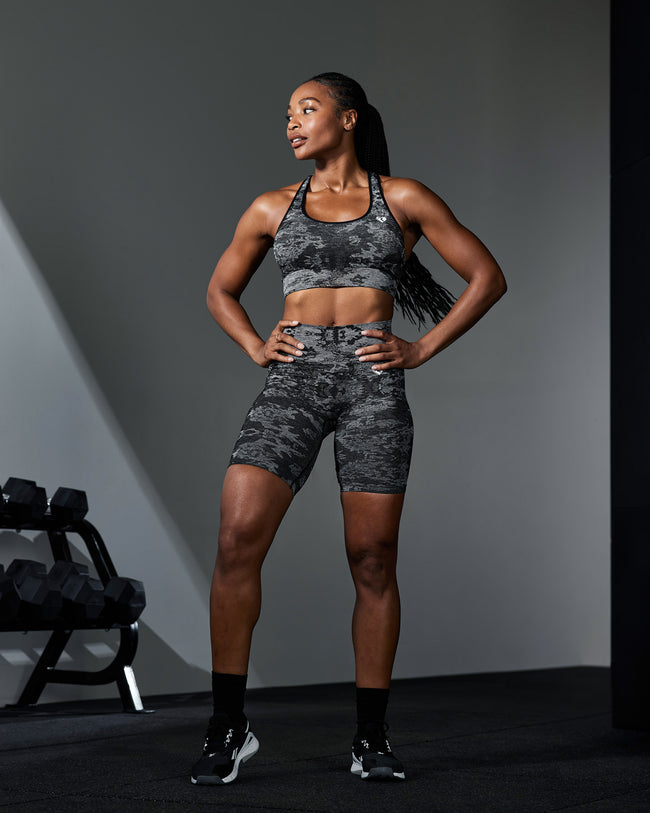 Sports Bra Camo Seamless Sports Bra Black Womens Best