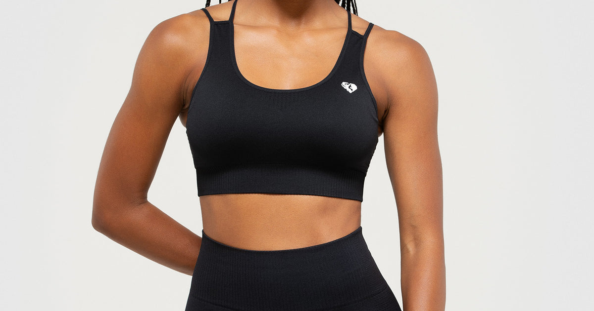 Black Seamless Sports Bra for Women | Women's Best