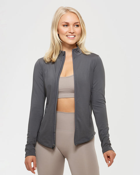Grey Full Zip Jacket - Mid-Length - Graphite | Women's Best